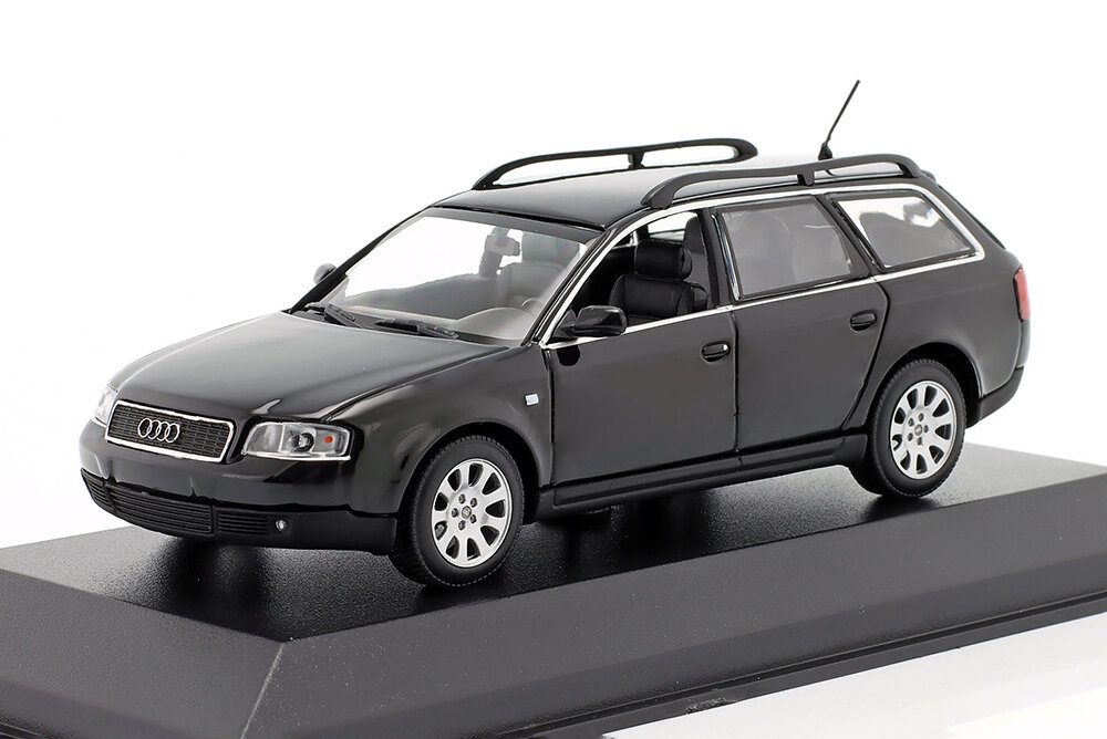 Модель коллекционная MAXICHAMPS Audi A6 avant 1997 black / ауди А6 черный