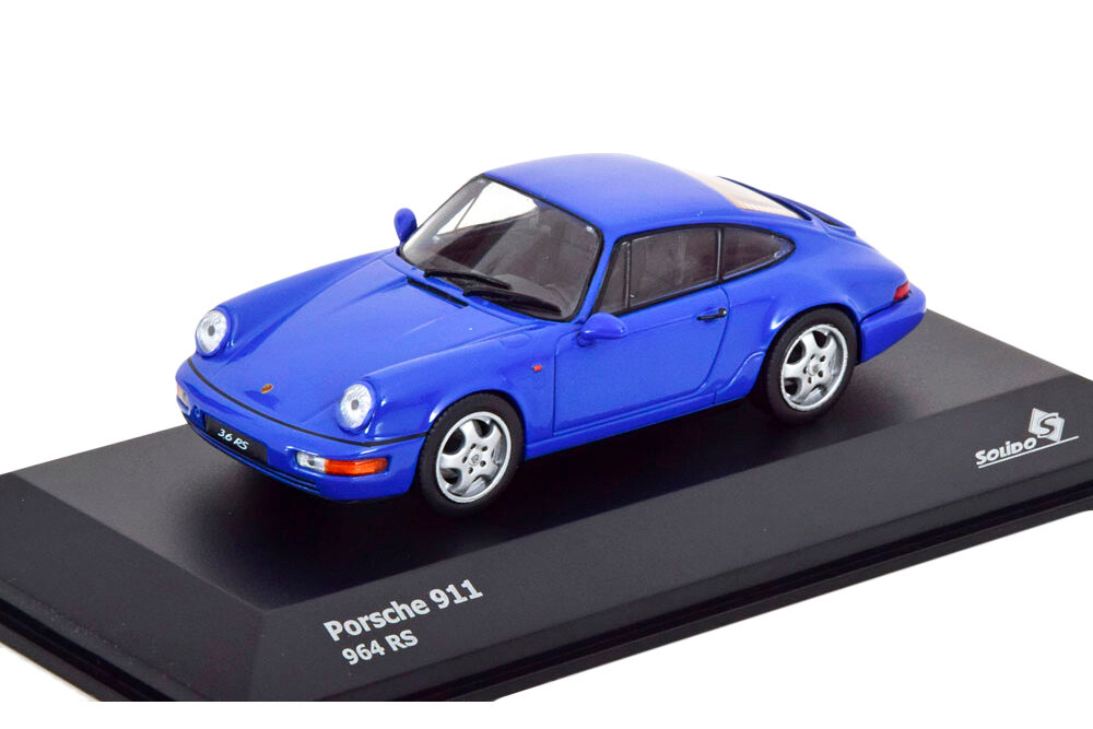 Модель коллекционная SOLIDO Porsche 911 (964) rs blue