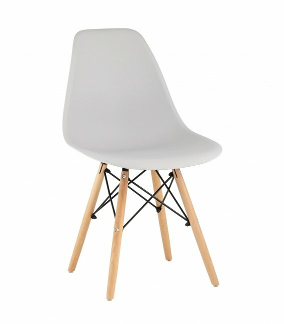 Стул Eames Style DSW светло-серый (разборный каркас)