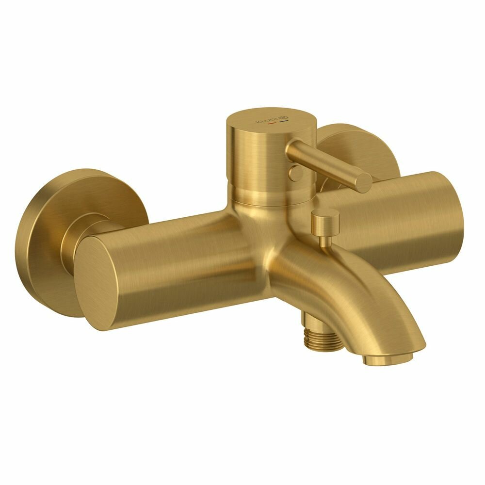 Смеситель для ванны, брашированное золото KLUDI BOZZ 38691N076