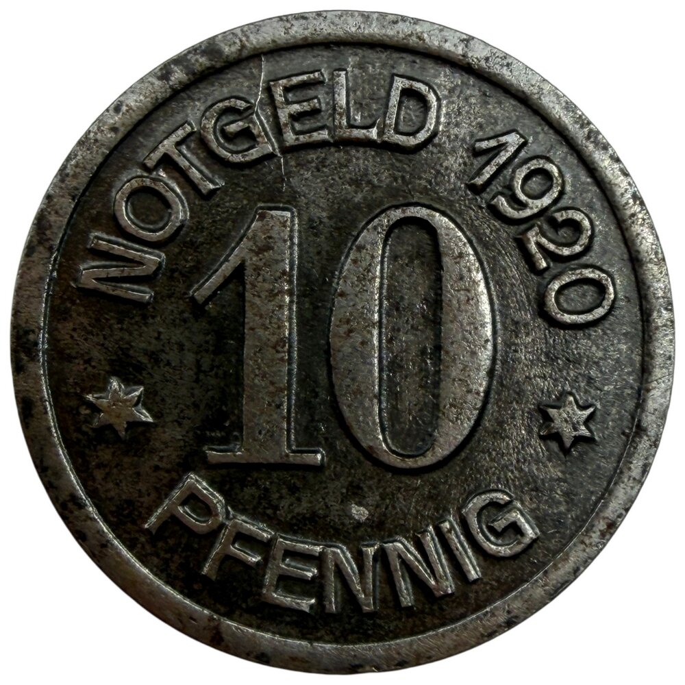 Германия, Веймарская республика, Даун 10 пфеннигов 1920 г.