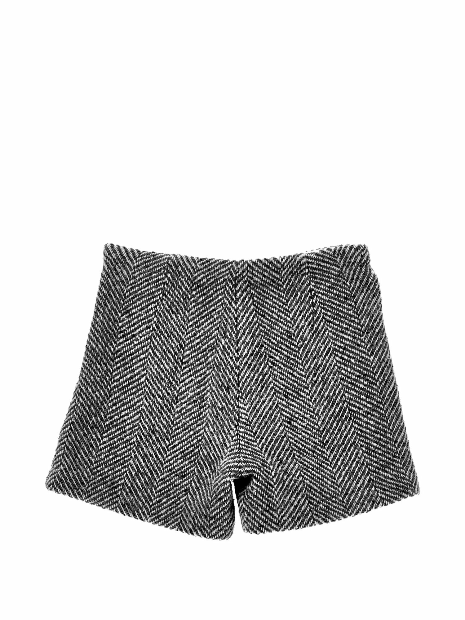 Шорты Ermanno Scervino Herringbone-pattern shorts, размер 14 лет, черный — фото 1
