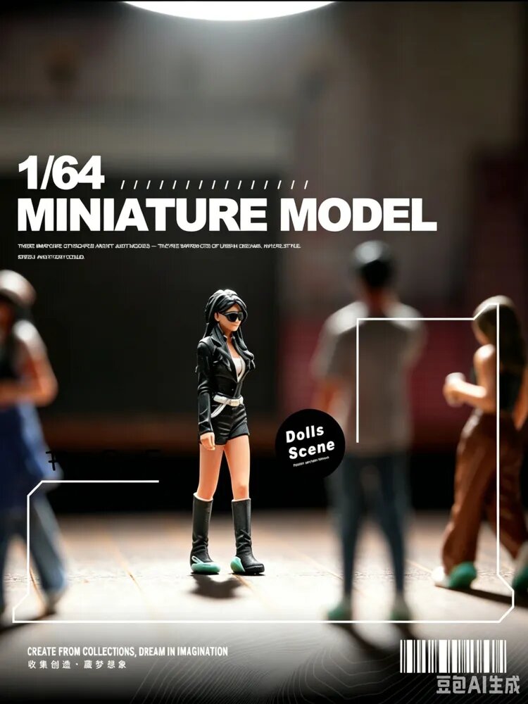 Фигурки людей 1:64 для макета и диорамы миниатюрные фигурки человечков для моделей автомобилей и коллекционирования