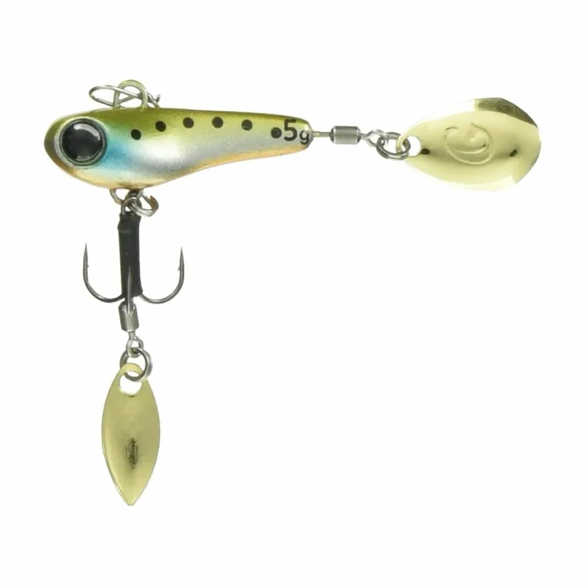Тейл-спиннер JACKALL GOOD MEAL SPIN BLADE+ 5G цвет PRISM POWDER KIN AJI