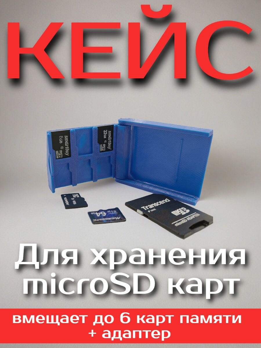 Кейс, органайзер для карт памяти microSD