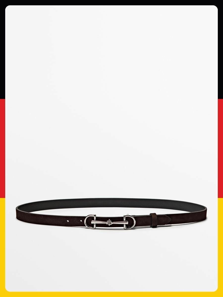 Ремень Massimo Dutti 6196/675, коричневый, M / 85cm