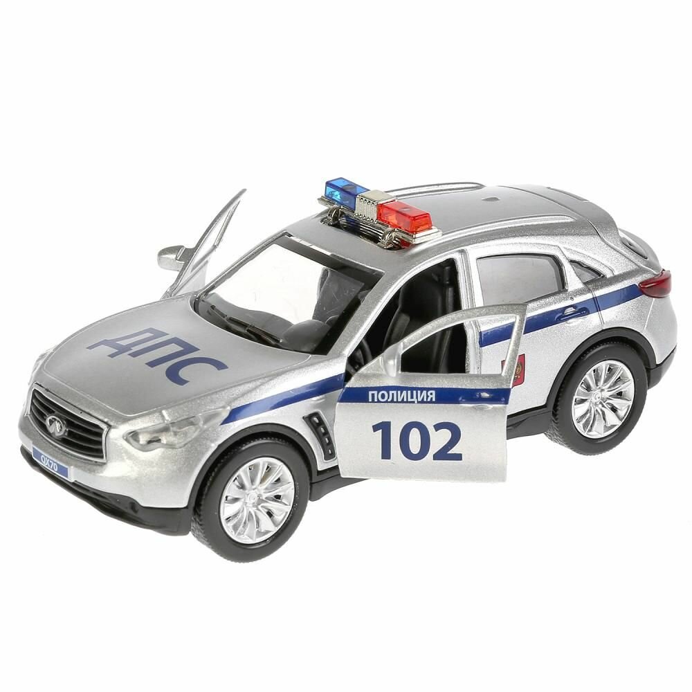 Машина металл свет-звук NISSAN INFINITI QX70 полиция 12 см