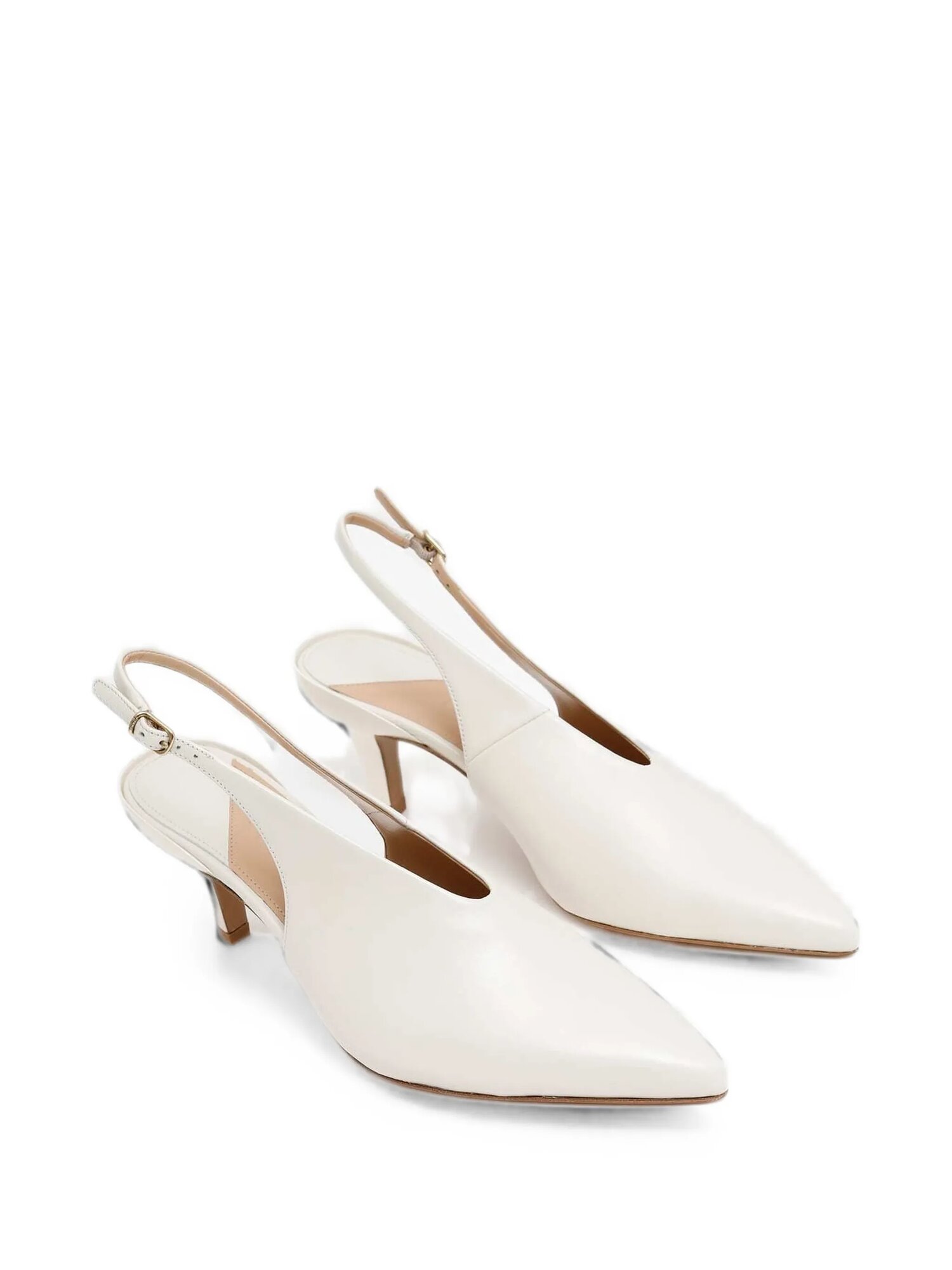 Туфли Chloe Pointed-toe slingback pumps, размер 40, белый — фото 1