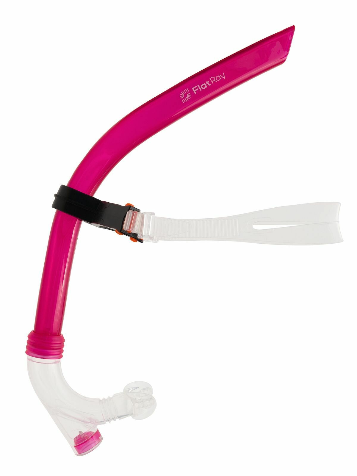 Прямая трубка для плавания Flat Ray Frontal Snorkel HQ, цвет Красный.