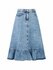 Юбка MOSCHINO Ruffled flared midi skirt, размер 44, синий