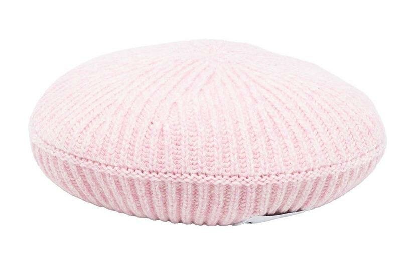 Берет Logo Patch Ribbed Knit Hat для женщин