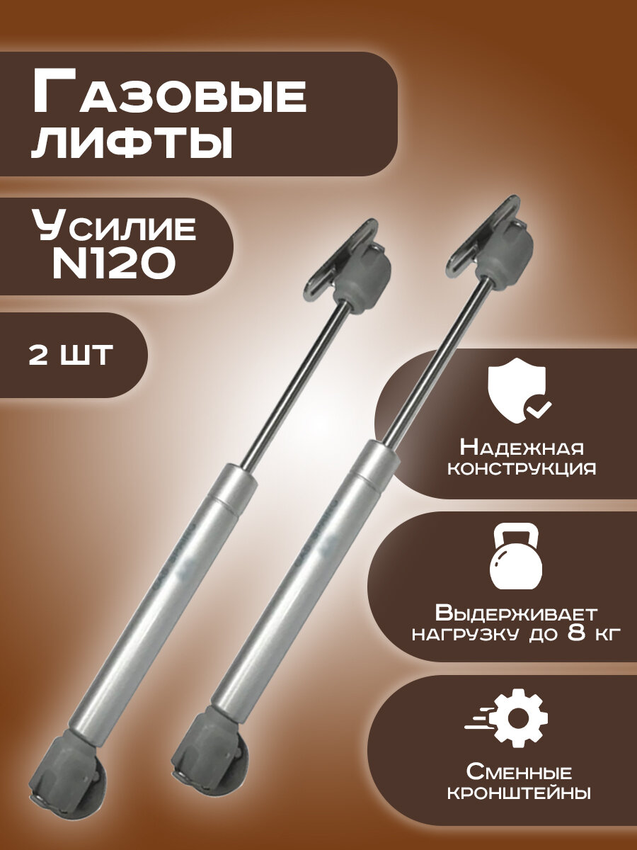 Газлифт мебельный N120 / доводчик для дверей