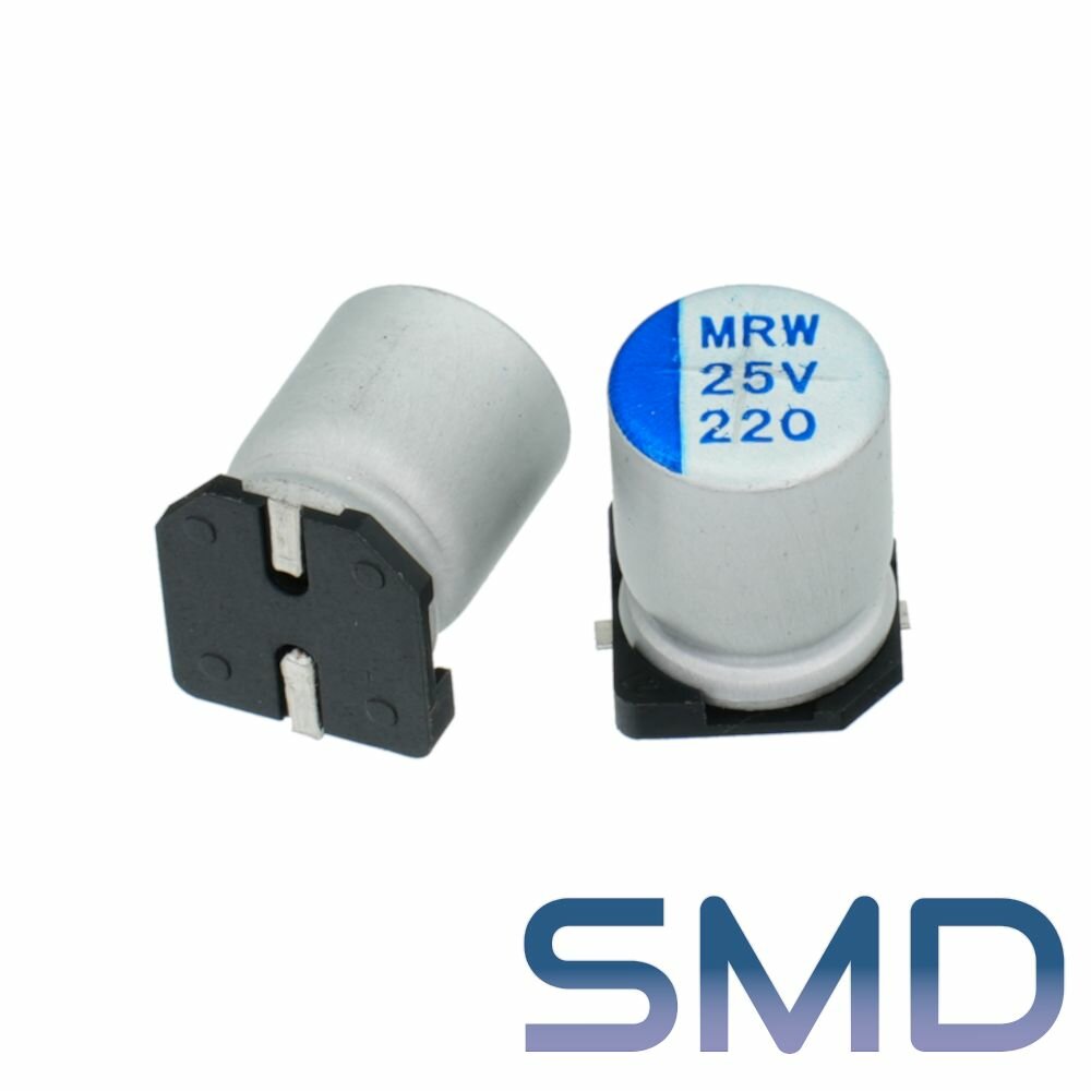 220мкФ 25В / SMD / 8x10,5 / 105 С / конденсатор электролитический (10шт)
