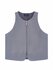 Топ GIORGIO ARMANI Zip-up sleeveless top, размер 38, серый
