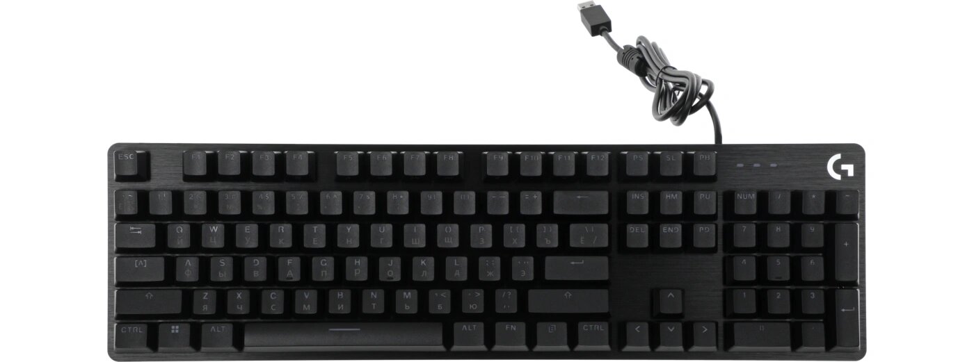 Клавиатура Logitech G412 SE механическая черный USB for gamer LED (920-010440) каб:1.8м