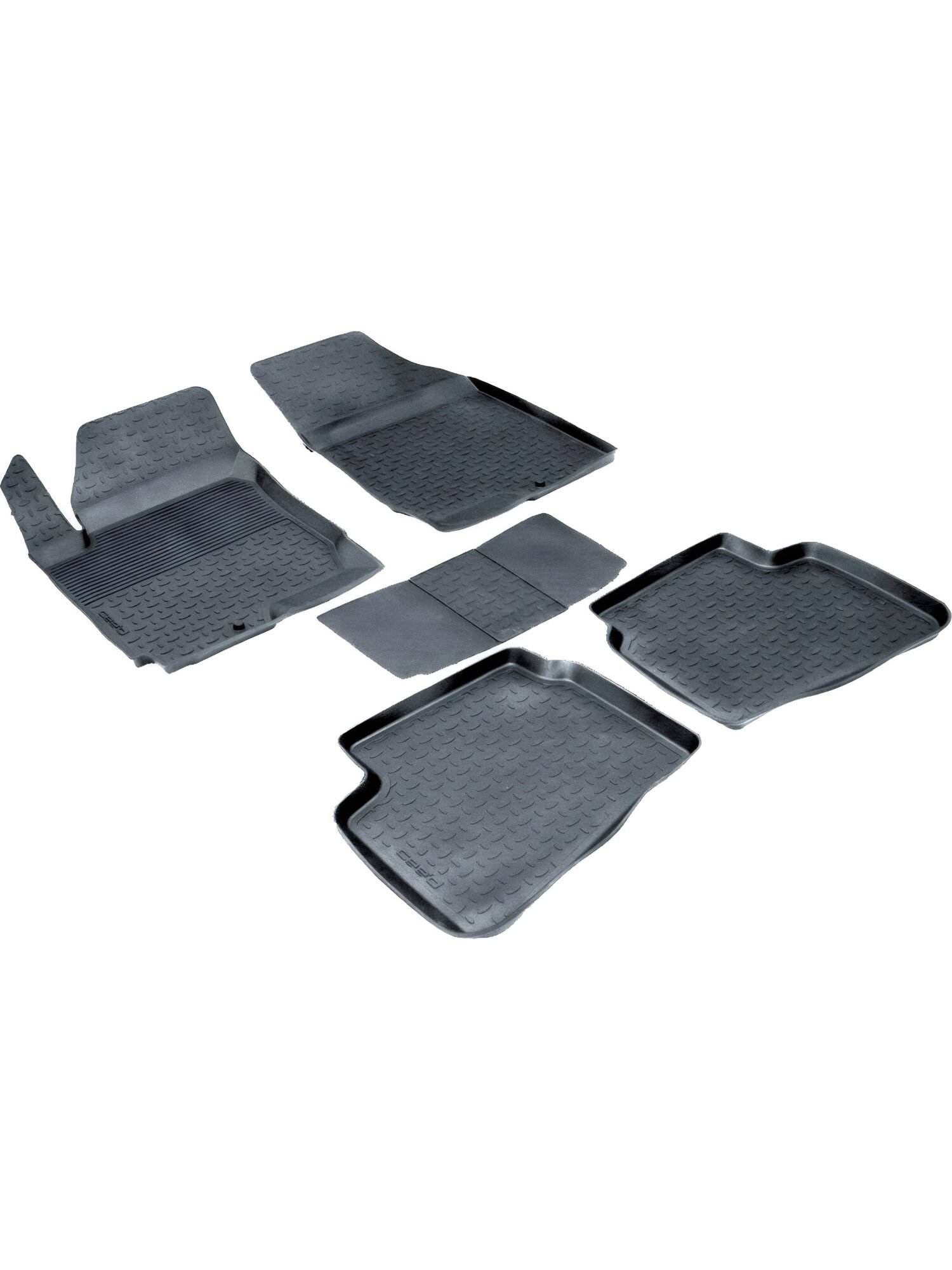 Резиновые коврики с высоким бортом для KIA Cee'd 2007-2012 Seintex 01068