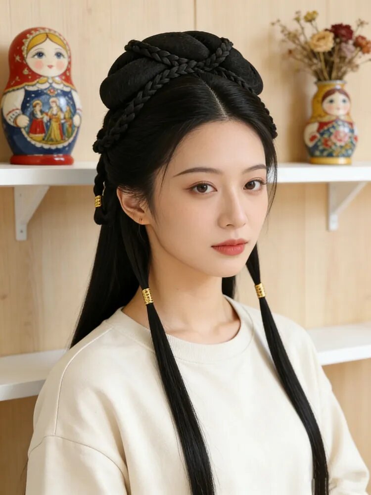 Полный набор для волос в китайском стиле "все в одном" от Hanfu lazy girl