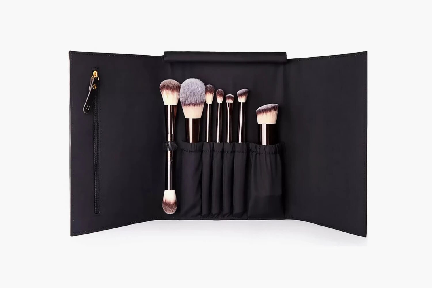 Лимитированный набор кистей для макияжа Hourglass Vegan Travel Brush Set, 7шт в чехле