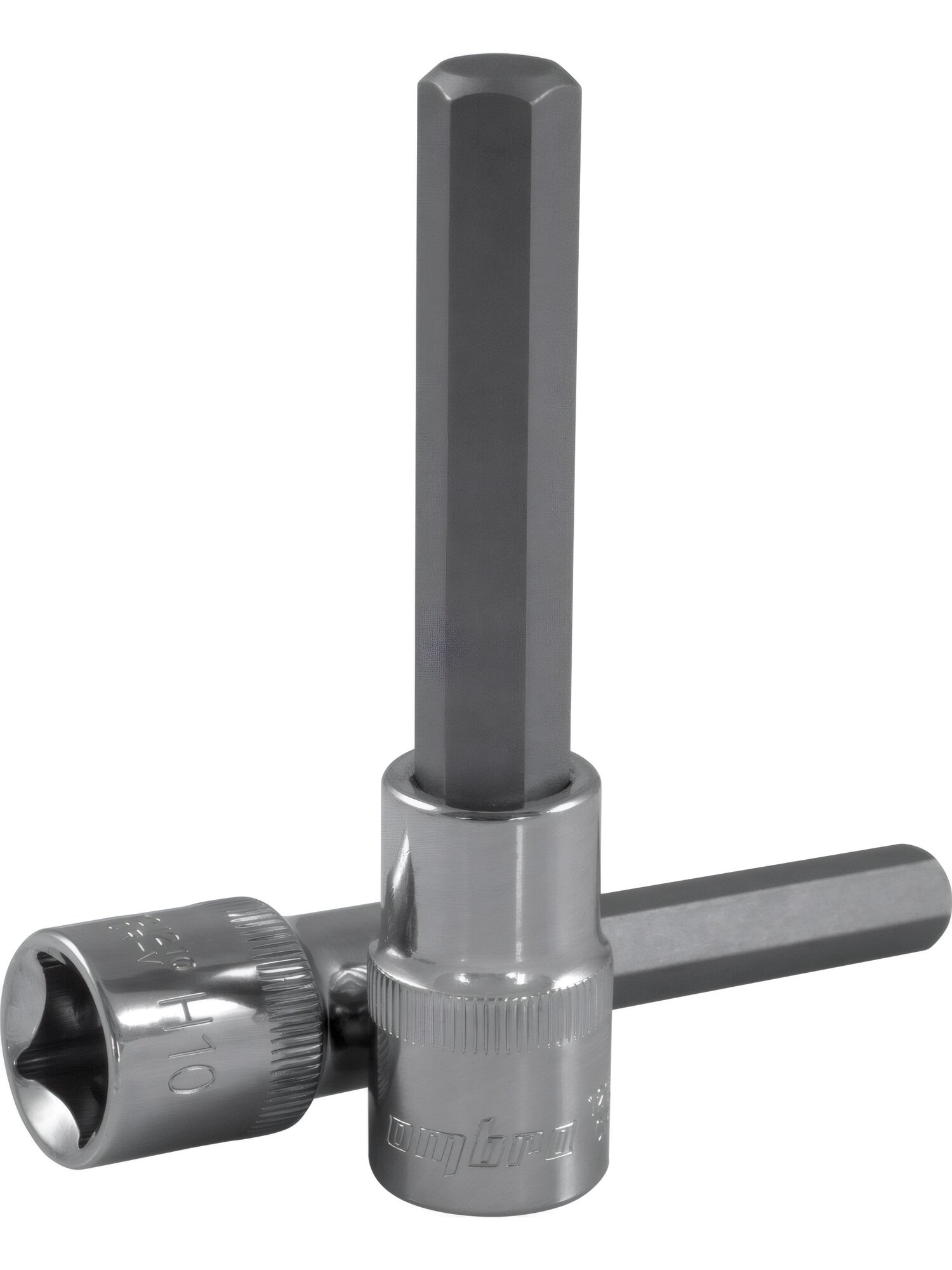 Насадка торцевая 1/2"DR с вставкой-битой шестигранной, Н12, 100 мм Ombra 121212