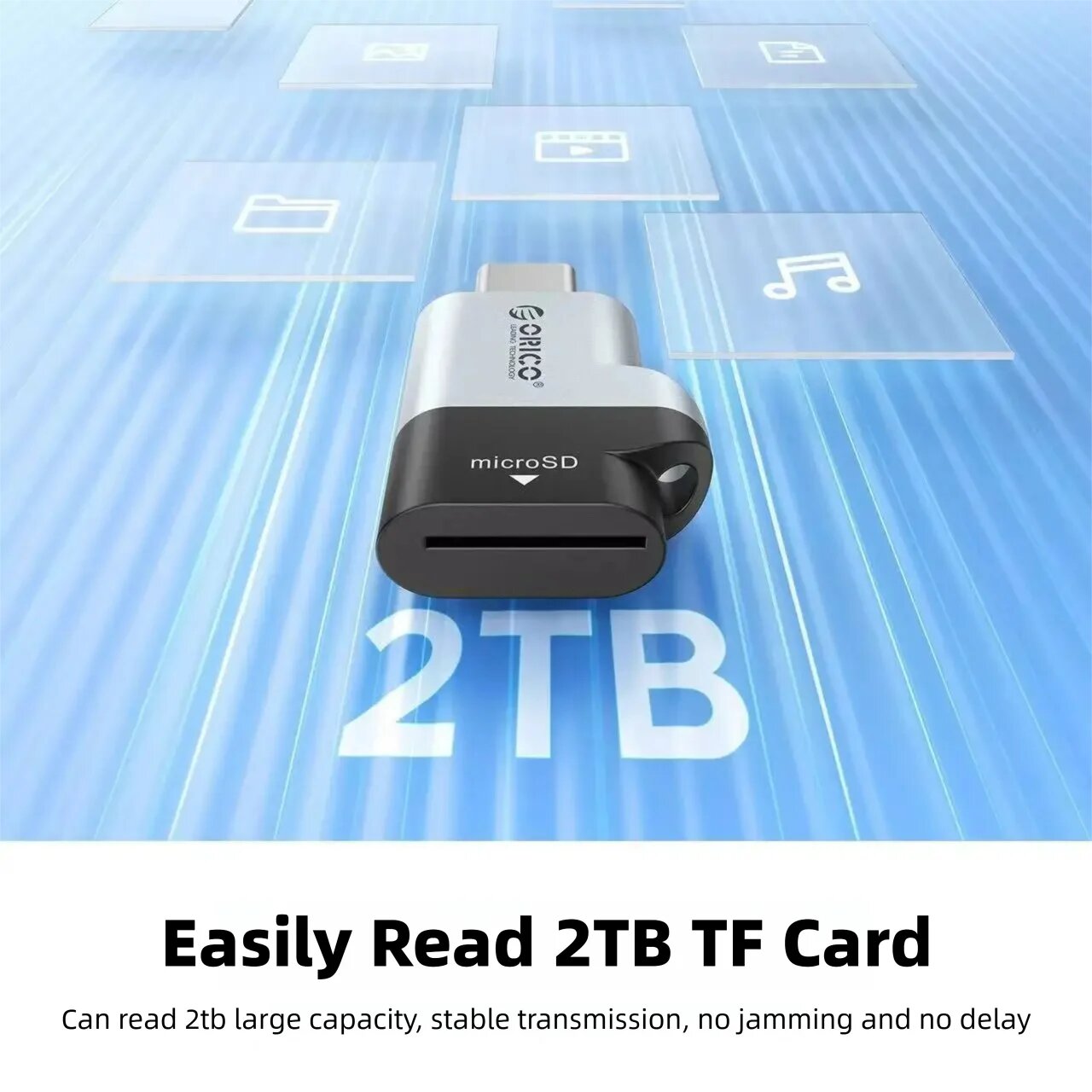 ORICO кардридер USB-C Micro SD USB3.0 — фото 1