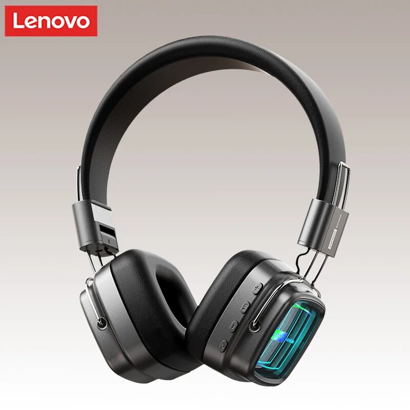 Lenovo LS117 Black Bluetooth наушники с подсветкой