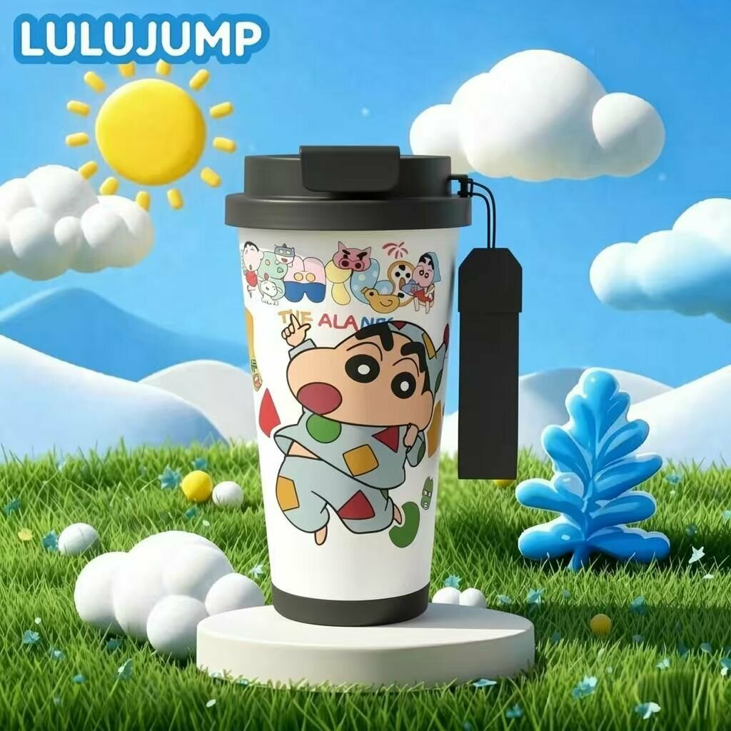 Забавная термокружка Crayon Shin-chan из нержавеющей стали 316.