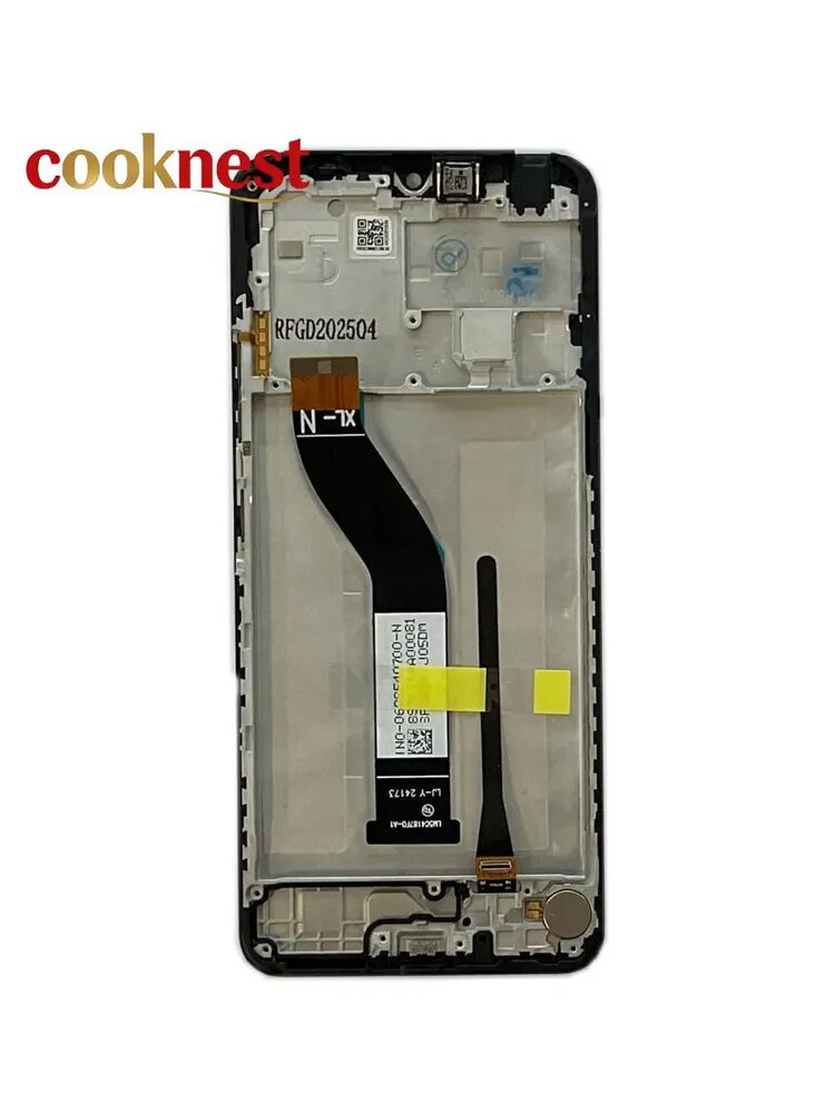 Дисплей для Xiaomi Redmi 14C 4G/Poco C75 (2411DRN47C/2410FPCC5G) с тачскрином и рамкой Черный - OR Ref.