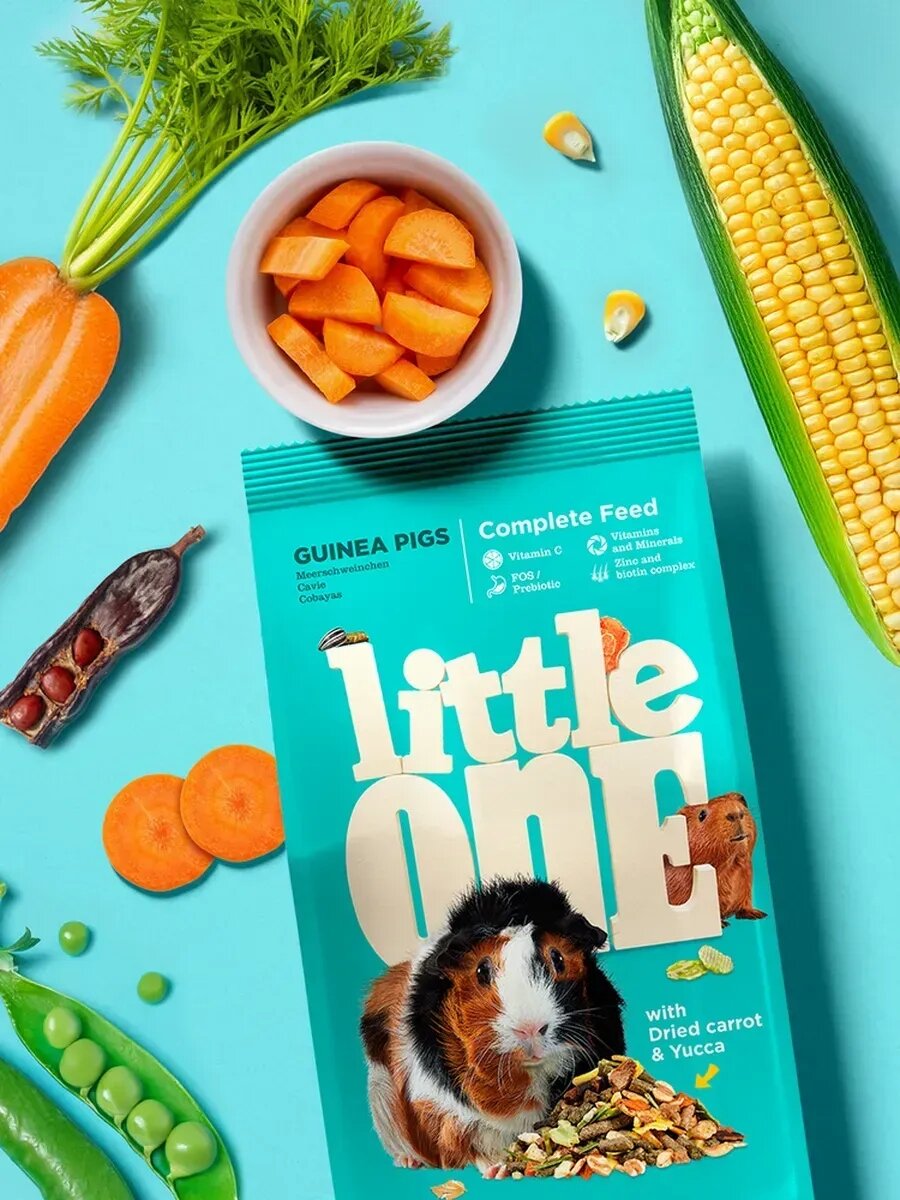 Корм Little One "Guinea Pigs" для морских свинок, 10 штук по 400г