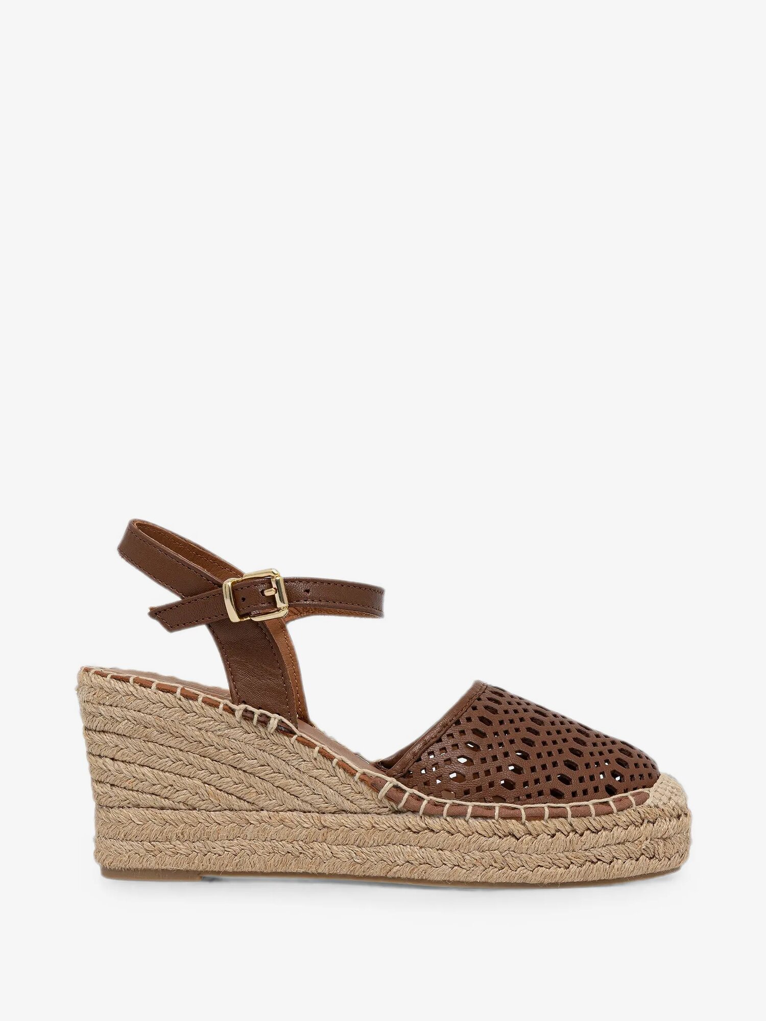 Эспадрильи BILLI BI Perforated wedge espadrilles