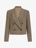 Куртка BRUNELLO CUCINELLI Sparkling virgin wool chevron cropped blazer, размер 3...