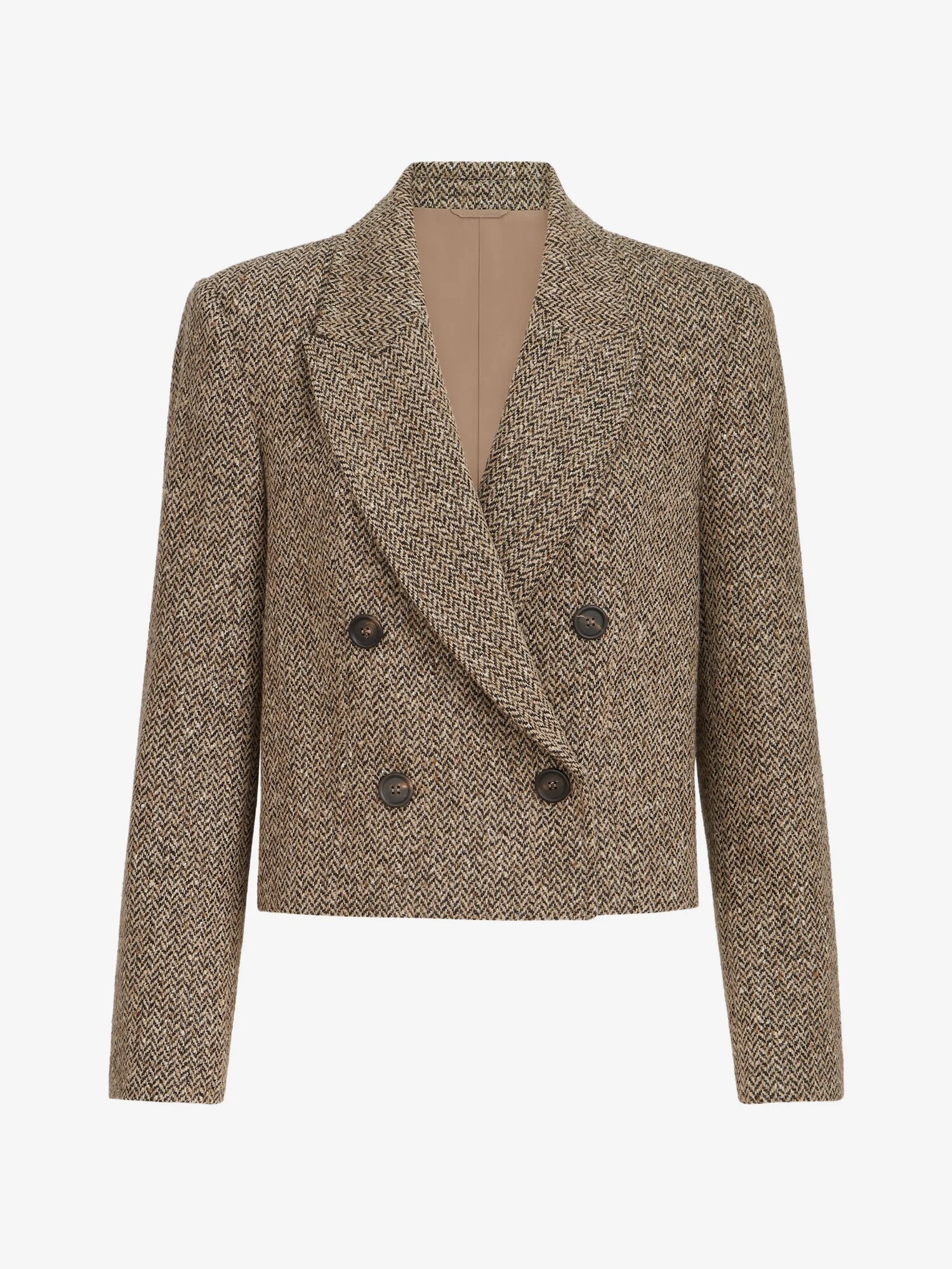 Куртка Sparkling virgin wool chevron cropped blazer