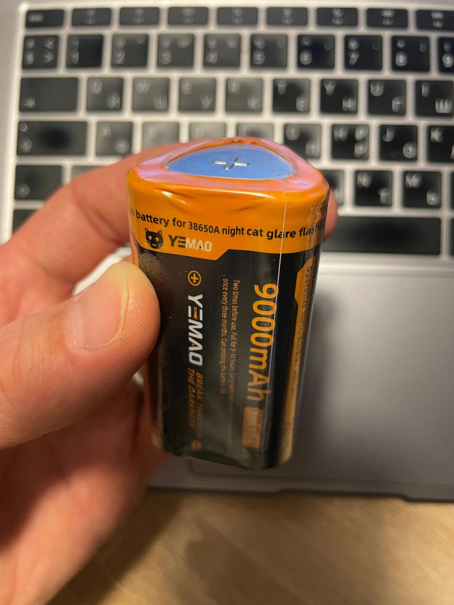 Аккумуляторная батарея YEMAO Li-ion 38650A 9000 mAh 4.2V - высокотоковый мощный аккумулятор для светодиодных фонарей, электробритв, электрошокеров, триммеров, игрушек и т. д.