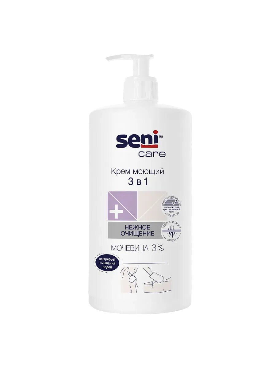 Seni Care Крем моющий 3 в 1 для тела 1000 мл 1 шт