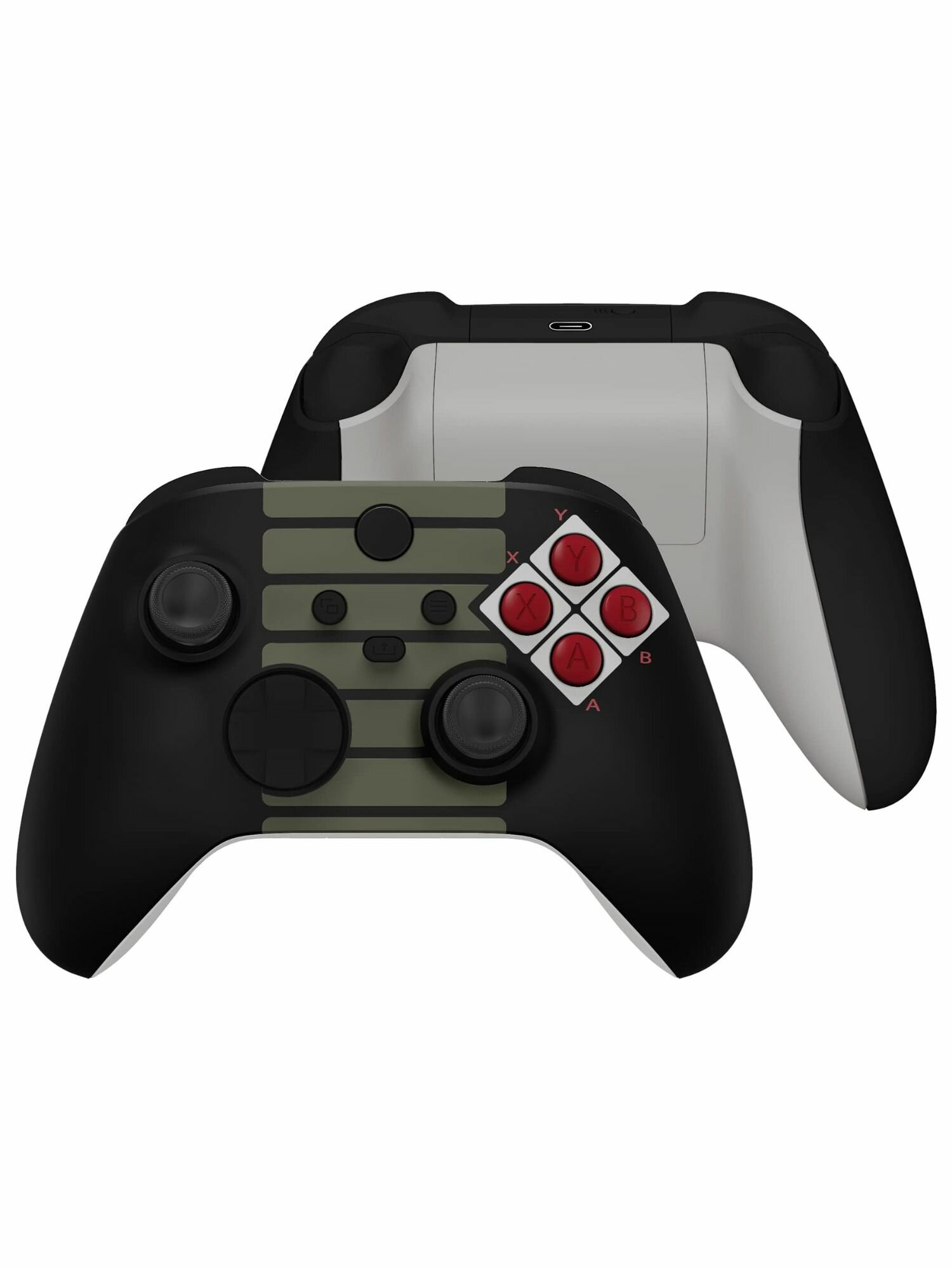 EXtremeRate Полный набор корпуса и кнопок для Xbox Series X/S, стиль Classic NES. Полная кастомизация, замена панелей, ретро-дизайн. Контроллер не входит в комплект