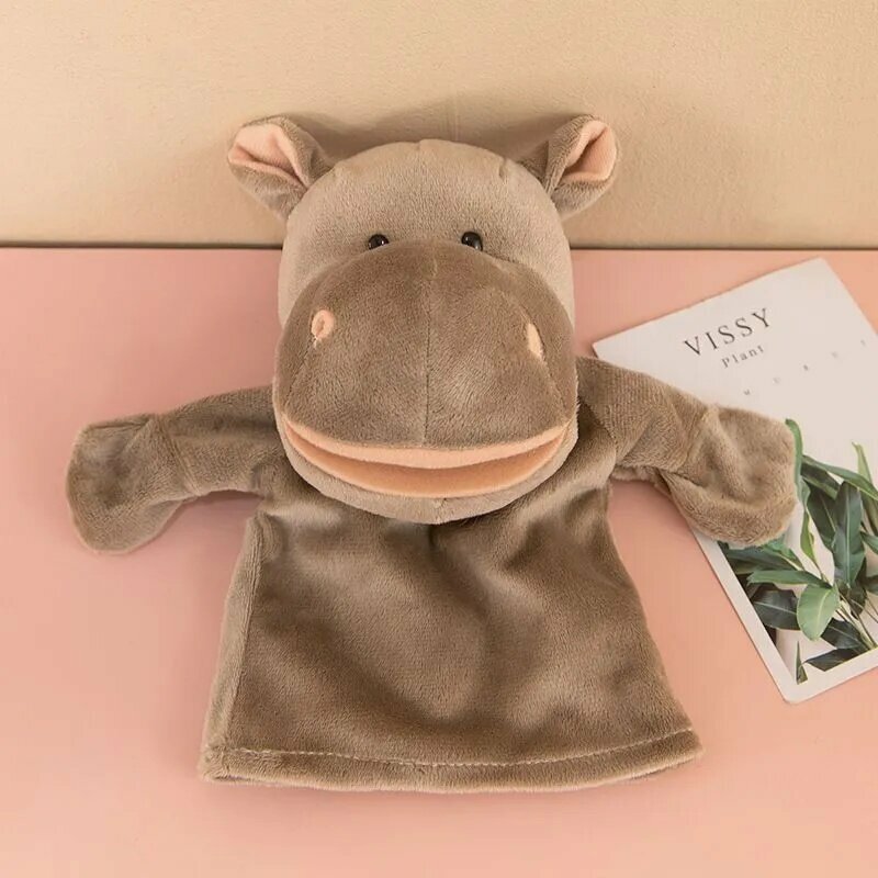 Игрушка на руку для кукольного театра, бегемот