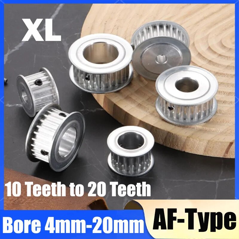 Шкив ГРМ XL из алюминия 10T-20T 10мм 4-20мм 1Pcs, 20mm, 20 Teeth