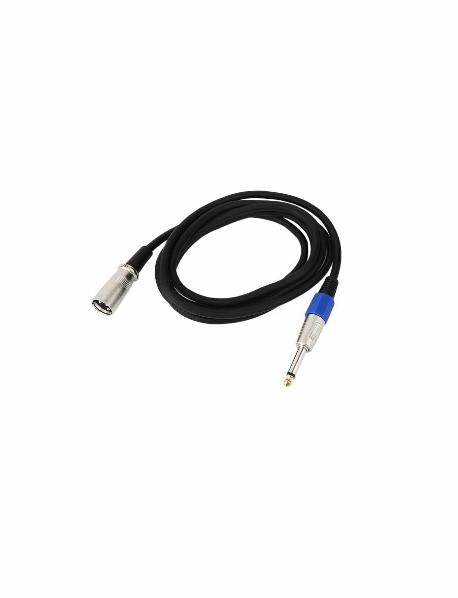 Кабель штекер 6,3 мм моно - штекер XLR 3 pin (5м)