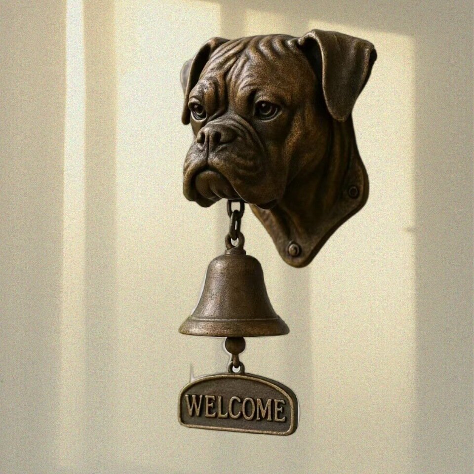 Новый колокольчик ведьмы, дверной звонок в виде собаки, приветственный звонок "Добро пожаловать".