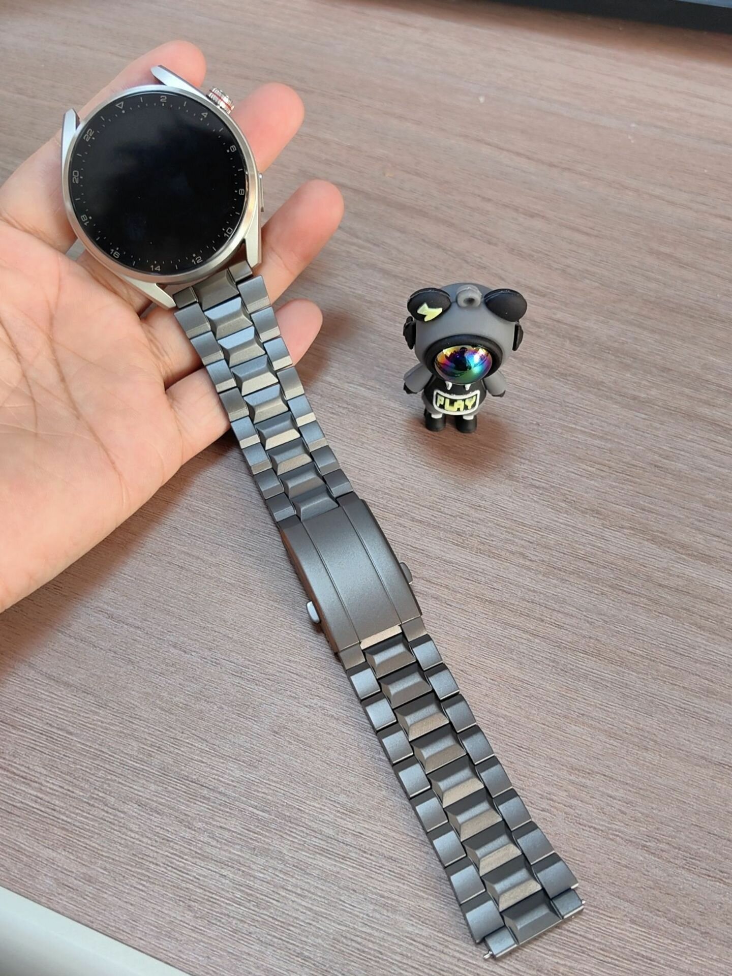 Выпуклый съемный титановый ремешок, подходит для Huawei watch 5 4pro gt5/5pro / gt4 46 мм, для xiaomi Samsung Suunto Garmin материал из титанового сплава 22 мм