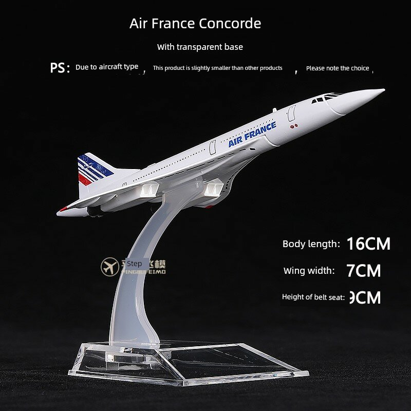 Модель самолета Конкорд авиакомпании Air France из сплава, винтажный авиационный подарок