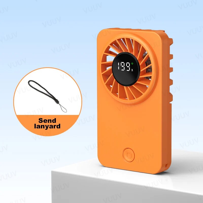 Портативный перезаряжаемый USB-вентилятор VUUV Оранжевый, orange