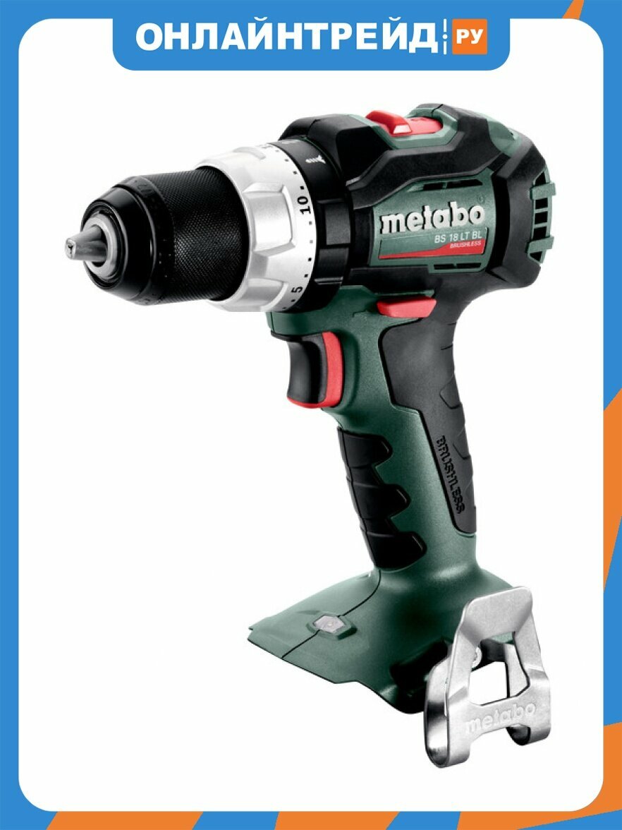 Дрель-шуруповерт аккумуляторная Metabo BS 18 LT BL, без АКБ и ЗУ, X (602325840)