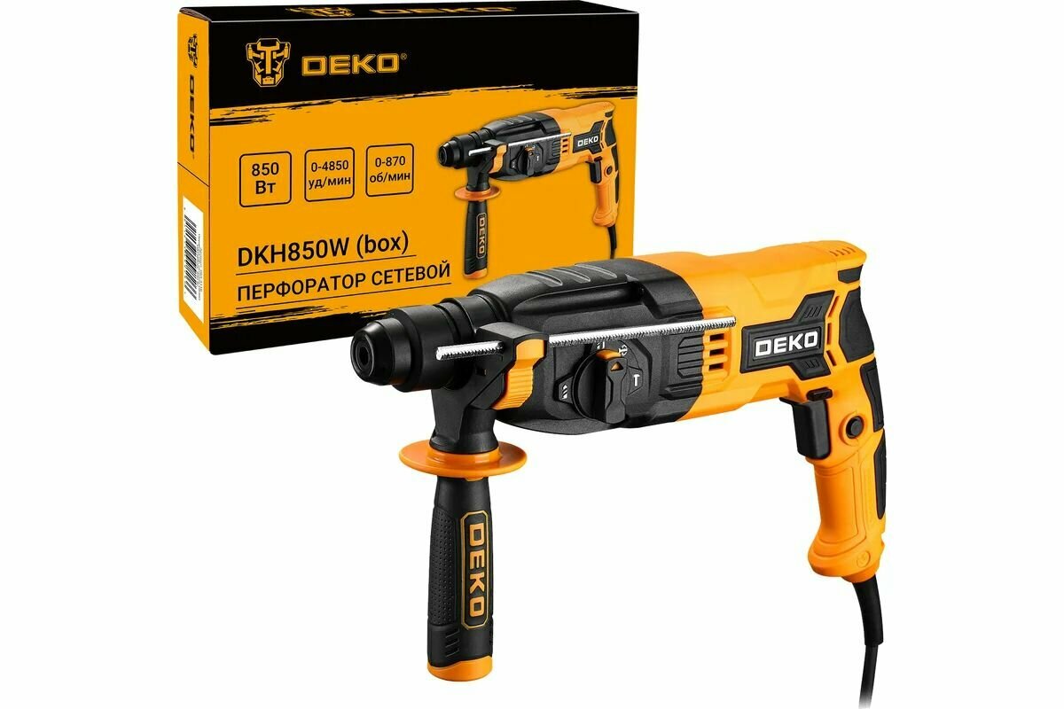 Перфоратор электрический DEKO DKH850W SDS-Plus , 850 Вт, 063-4116