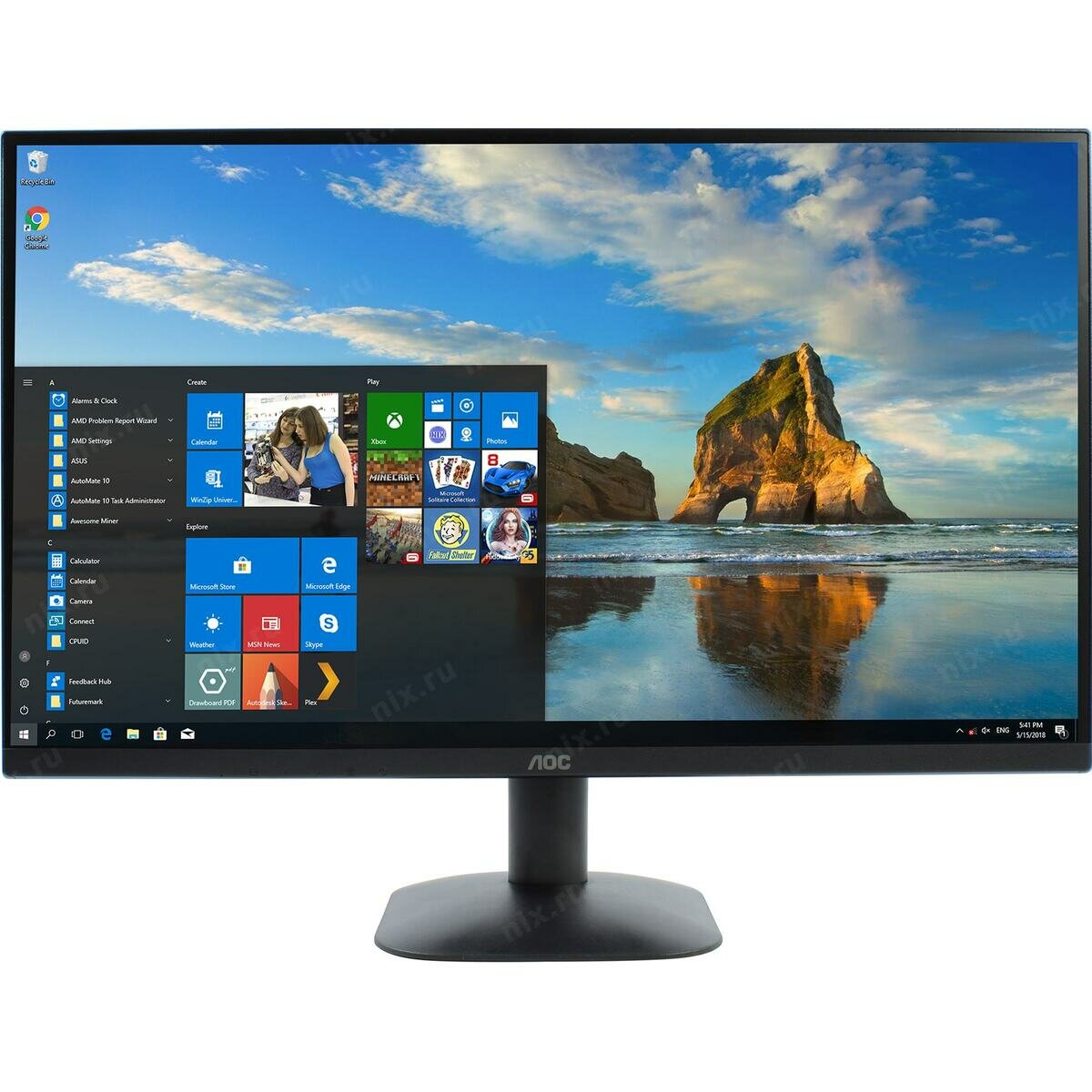 27" ЖК монитор AOC Q27B35E Black (LCD, 2560x1440, HDMI, DP) — фото 1
