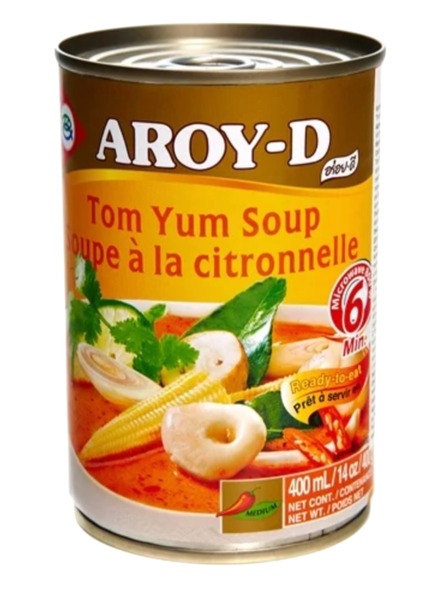 Суп Том Ям Aroy-D жестяная банка 400 г