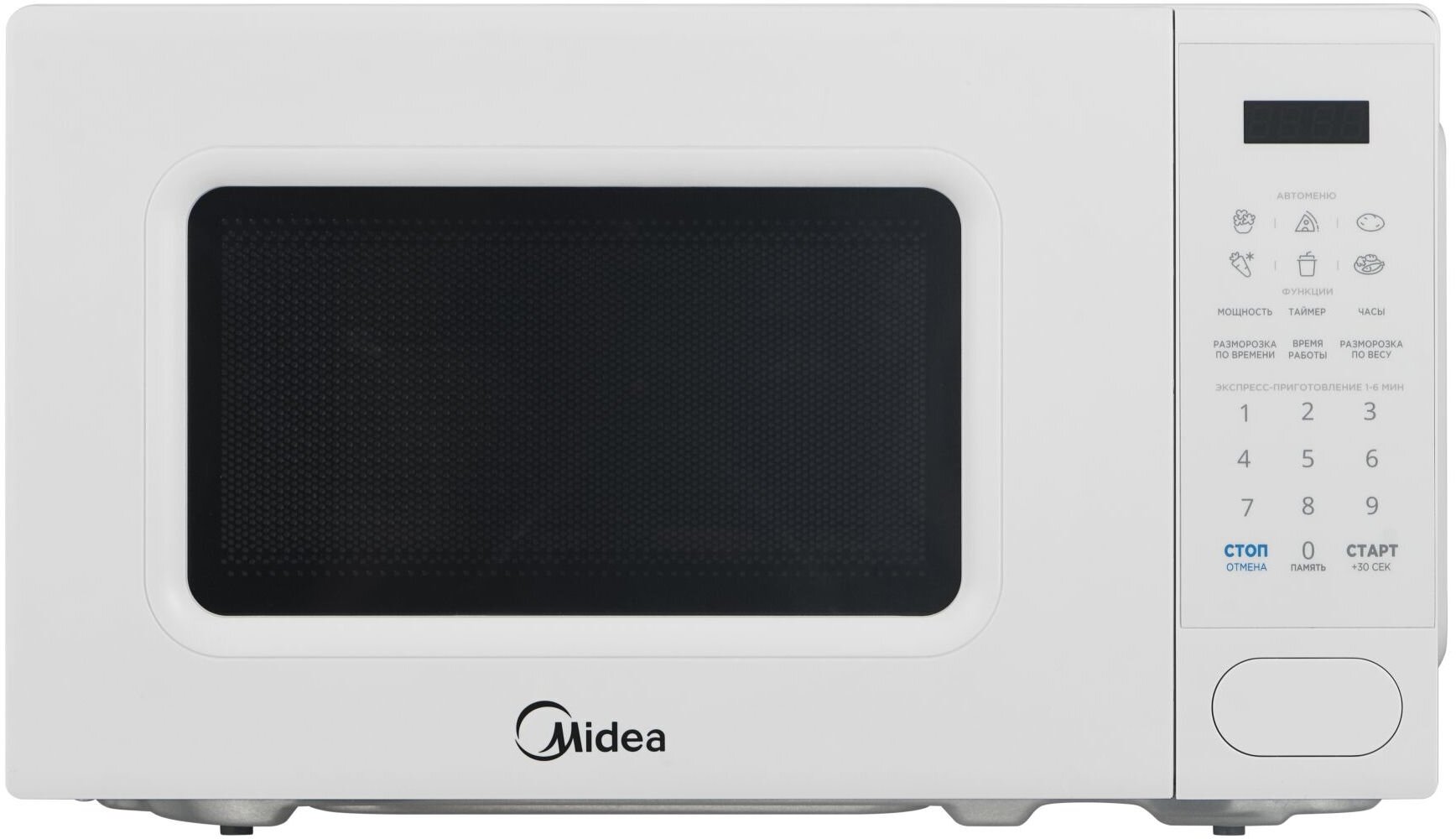 Микроволновая печь Midea EM720C2PR-W, 20 л, 700 Вт, сенсорное управление, белая