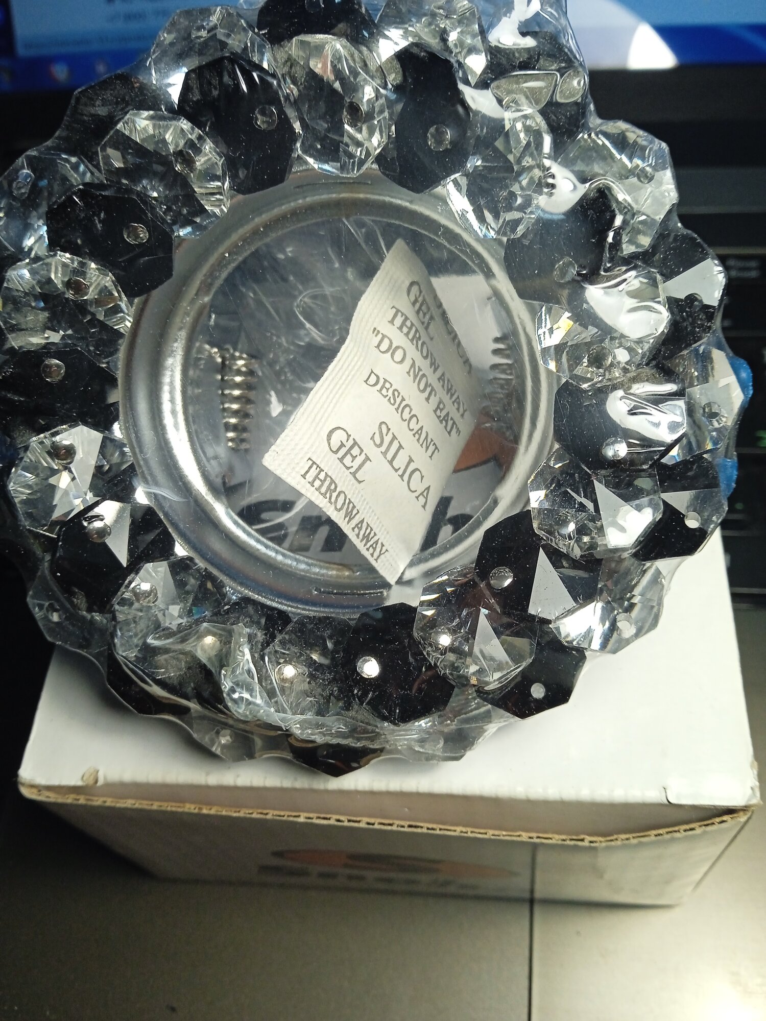 Точечный светильник Sneha 712/CT MR16 CR/CL+BK хром чёрный+прозрачный