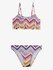 Купальник Missoni Zigzag fringed bikini, размер 140, розовый