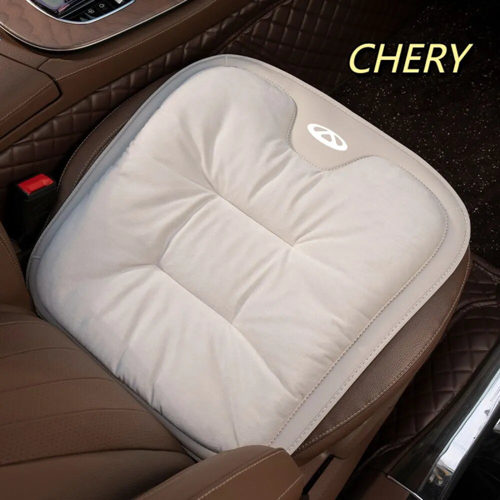 Подушка автомобильная Chery на сиденье, Бархат, 1 шт.