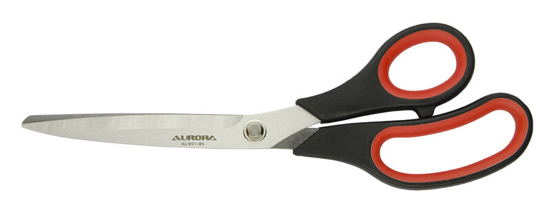 Ножницы Aurora (AU 901-85) 22 см, портновские раскройные с резиновыми вставками